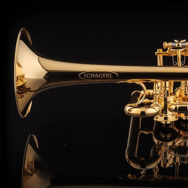 Schagerl - Meisterinstrumente - Berlin Rotary Piccolo Trumpet (Gold Pl ...